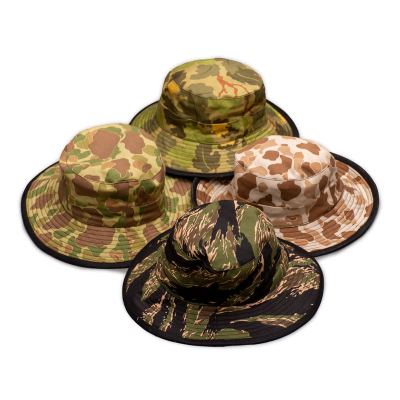 Himel Bros. Bespoke Reversible Chindit Bush Hat - Himel Bros. Leather